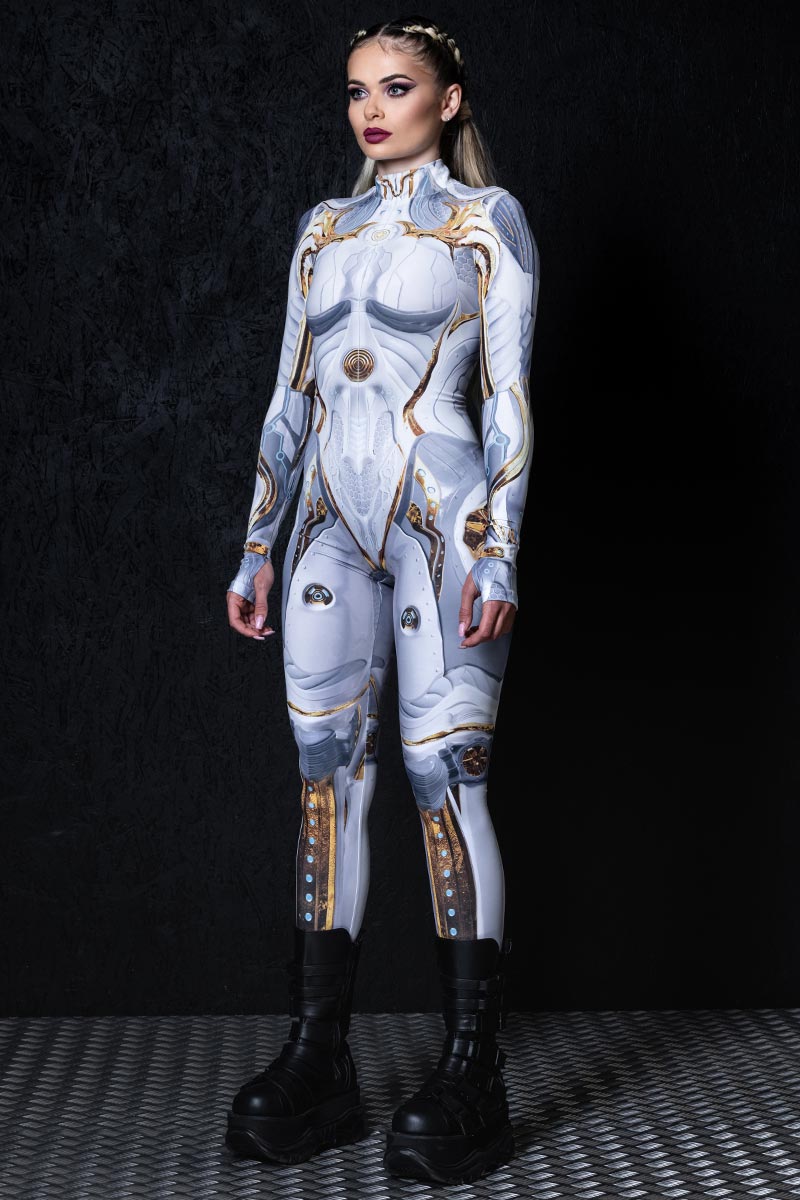 Arcane Warrior Futuristic Robot Costume for Halloween | Devil Walking