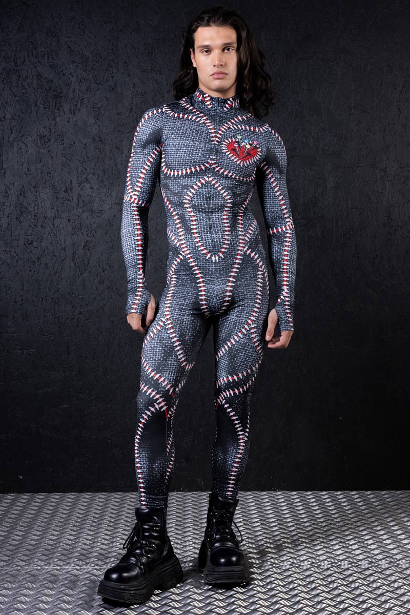 Black Voodoo Doll Men's Costume | Devil Walking
