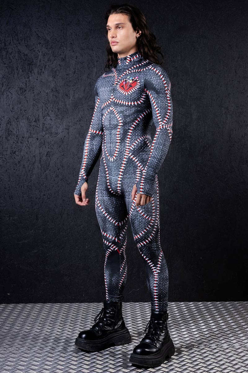 Black Voodoo Doll Men's Costume | Devil Walking