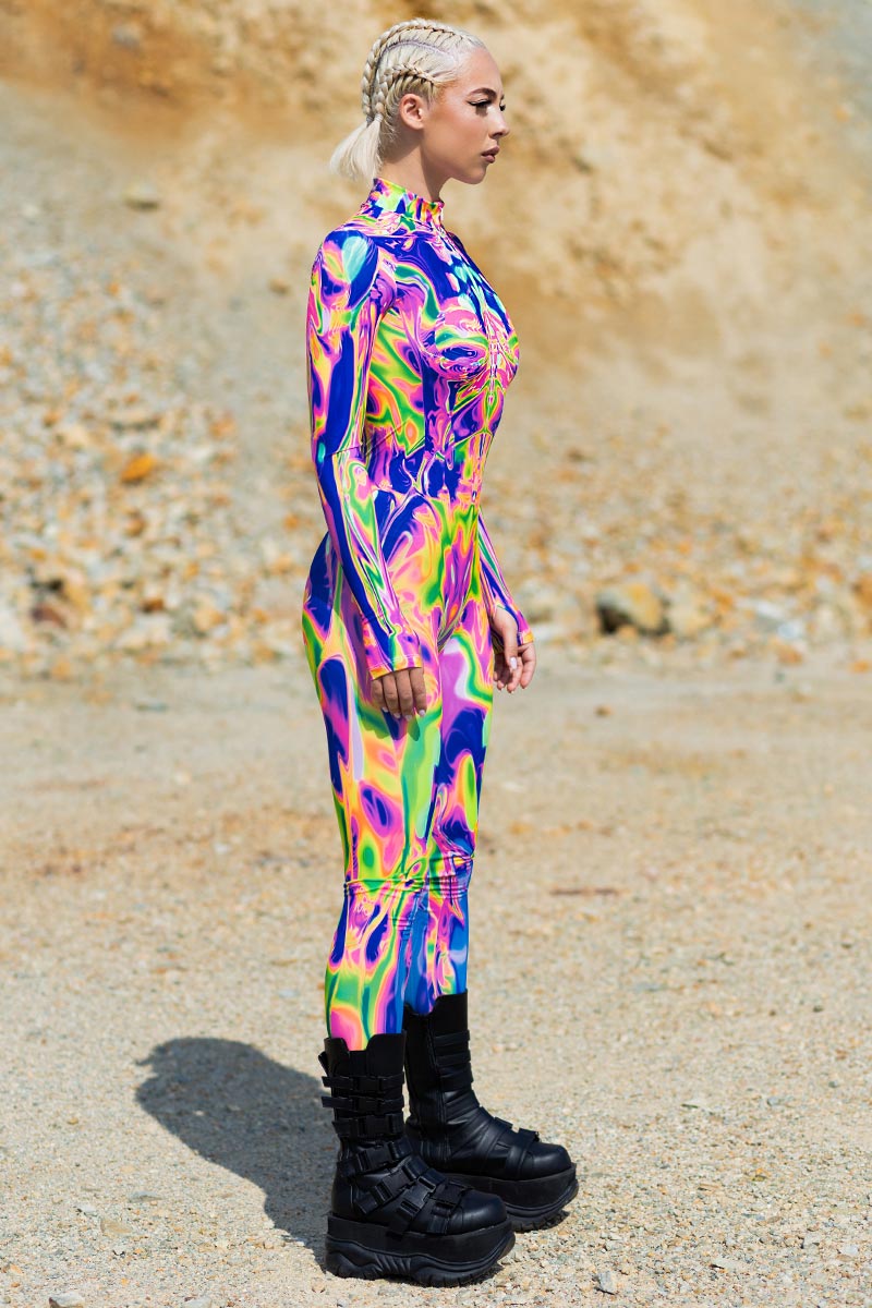 Electromagnetic Full Body Rave Costume | Devil Walking