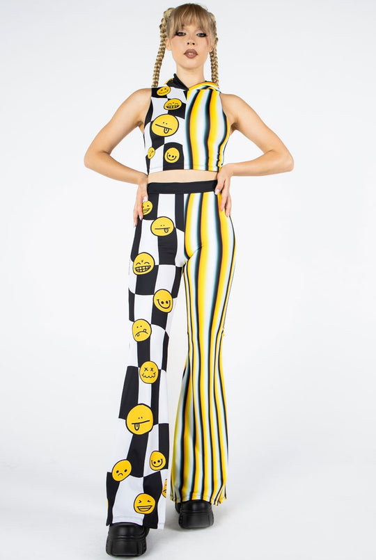 Disco Emojination Bell Bottoms for Rave Party | Devil Walking