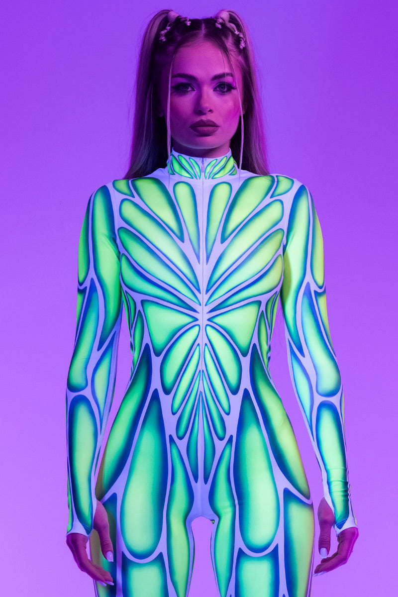 Glowfly Costume with Front Zipper | Devil Walking