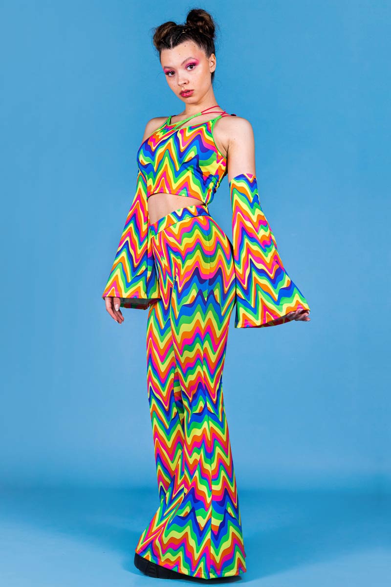 Groovy Rainbow Bell Bottoms Set - Pride Outfit | Devil Walking