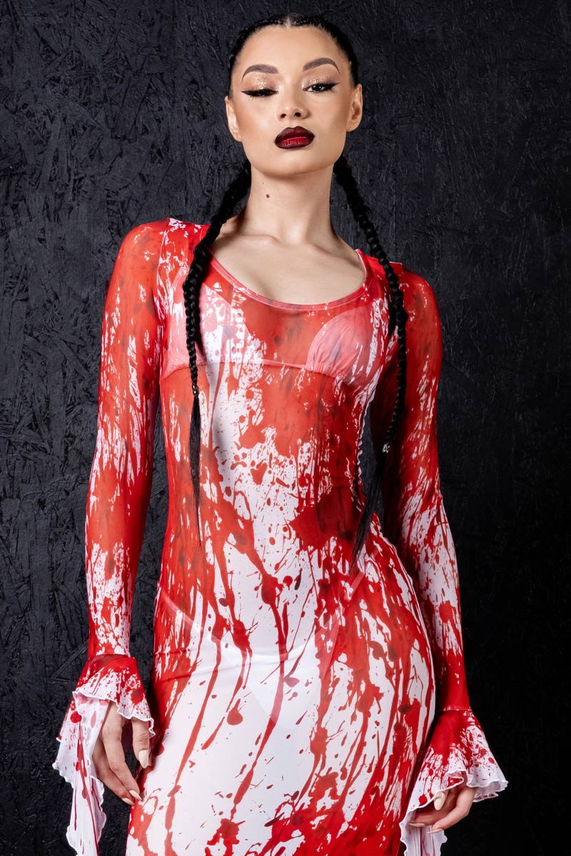 Miss Murder Sheer Mesh Dress | DevilWalking