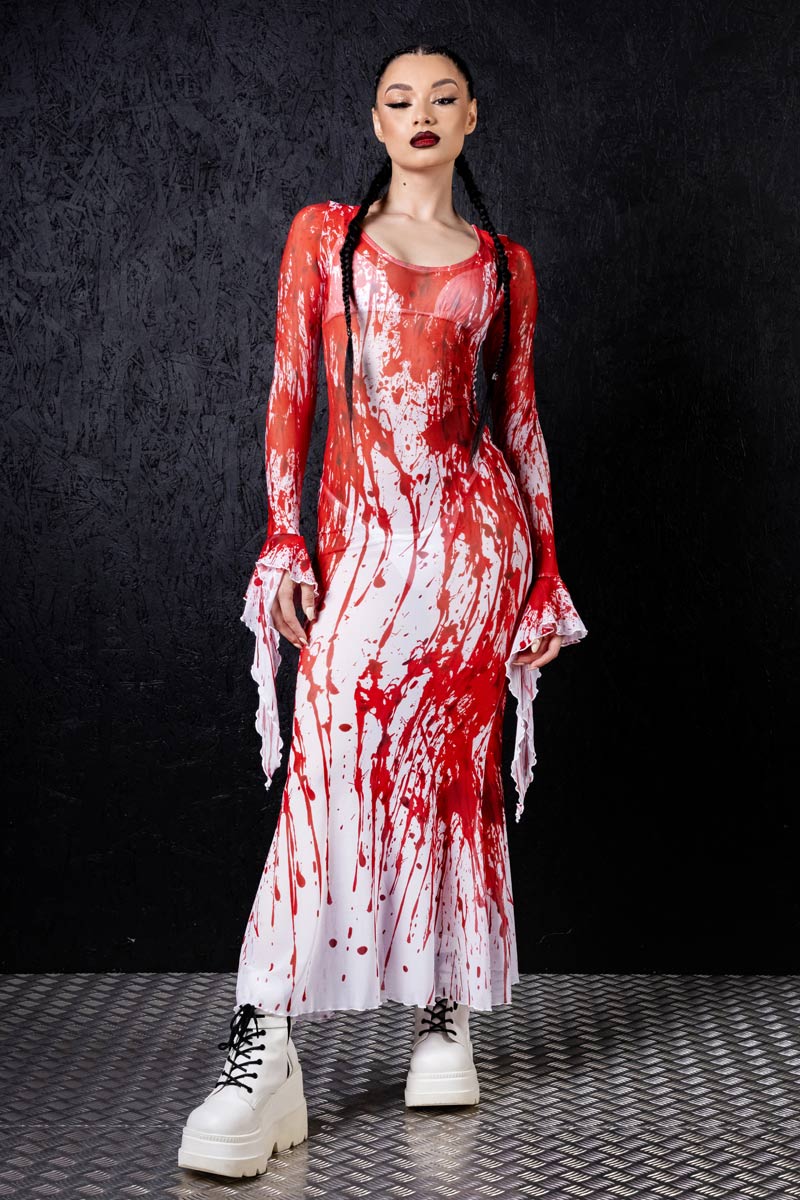 Miss Murder Sheer Mesh Dress | DevilWalking