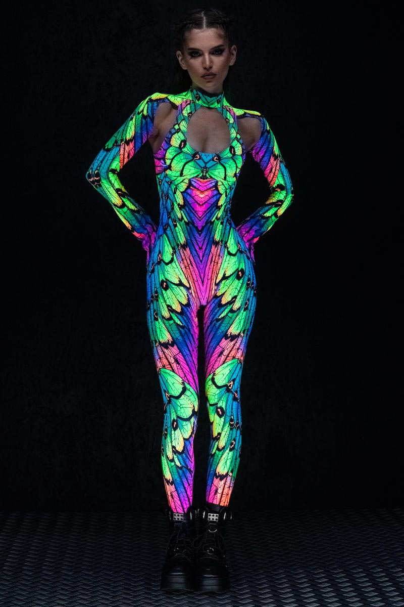 Neon Nymph Cut Out Halloween Costume for Women | Devil Walking