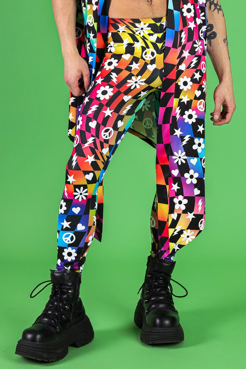 Peaceful Love Men's Leggings Set for Pride | Devil Walking