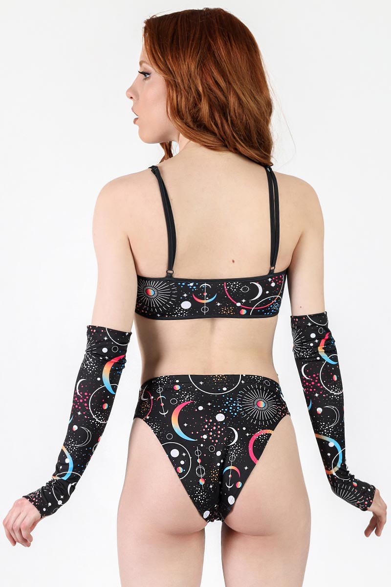 Solar Eclipse High Cut Booty Shorts Rave Set | Devil Walking