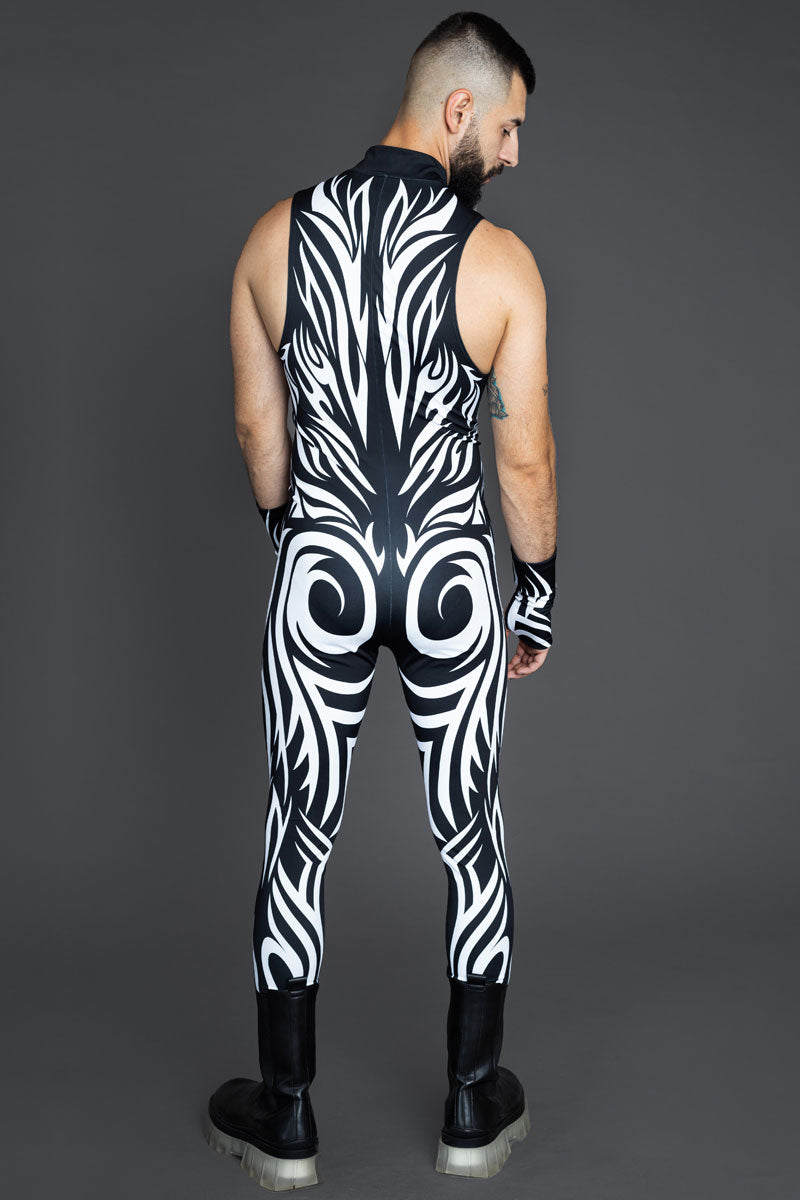 Spiritual Realm Sleeveless Men Costume for Festivals | Devil Walking