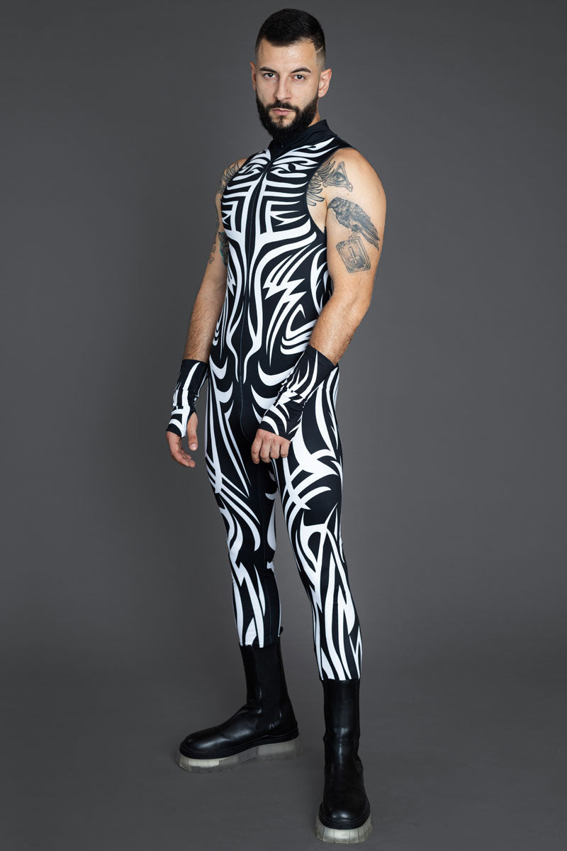 Spiritual Realm Sleeveless Men Costume for Festivals | Devil Walking