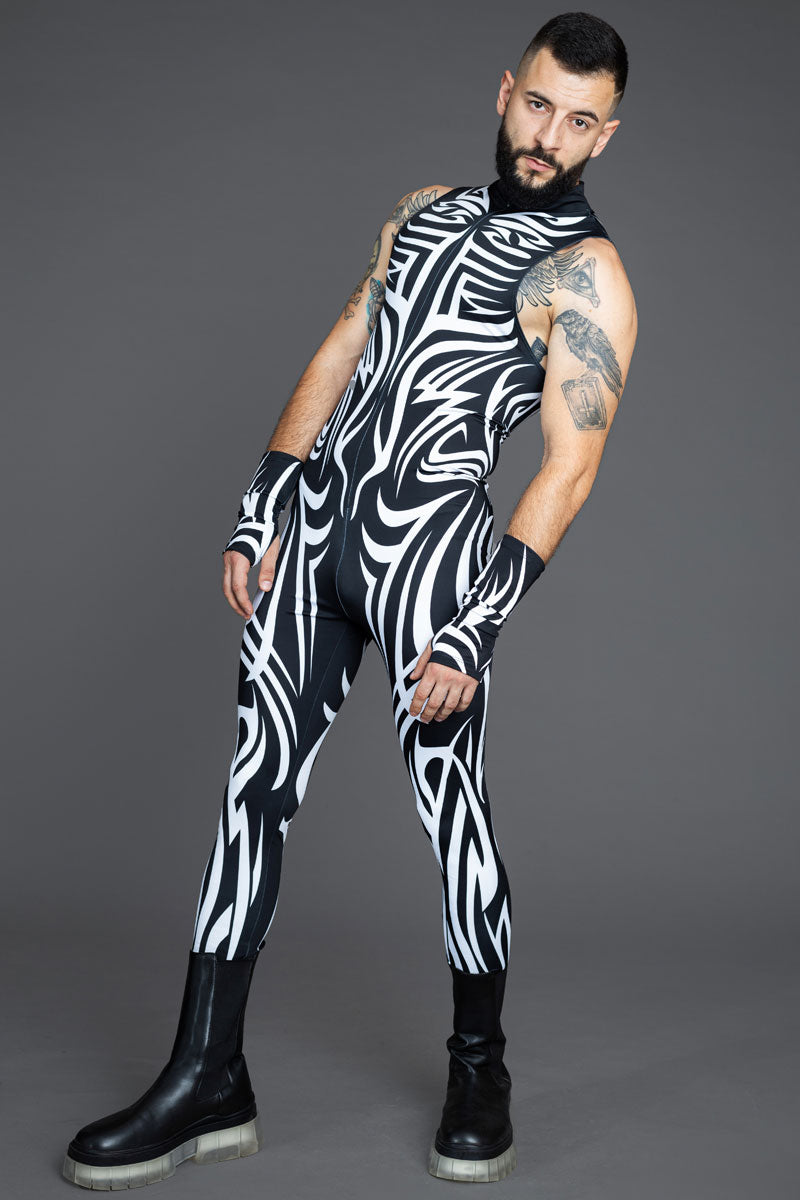 Spiritual Realm Sleeveless Men Costume for Festivals | Devil Walking