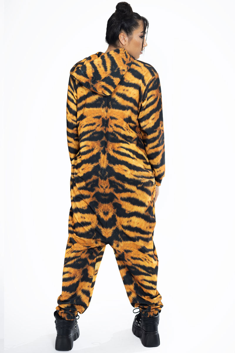 Adult Tiger Onesie for Women | Devil Walking