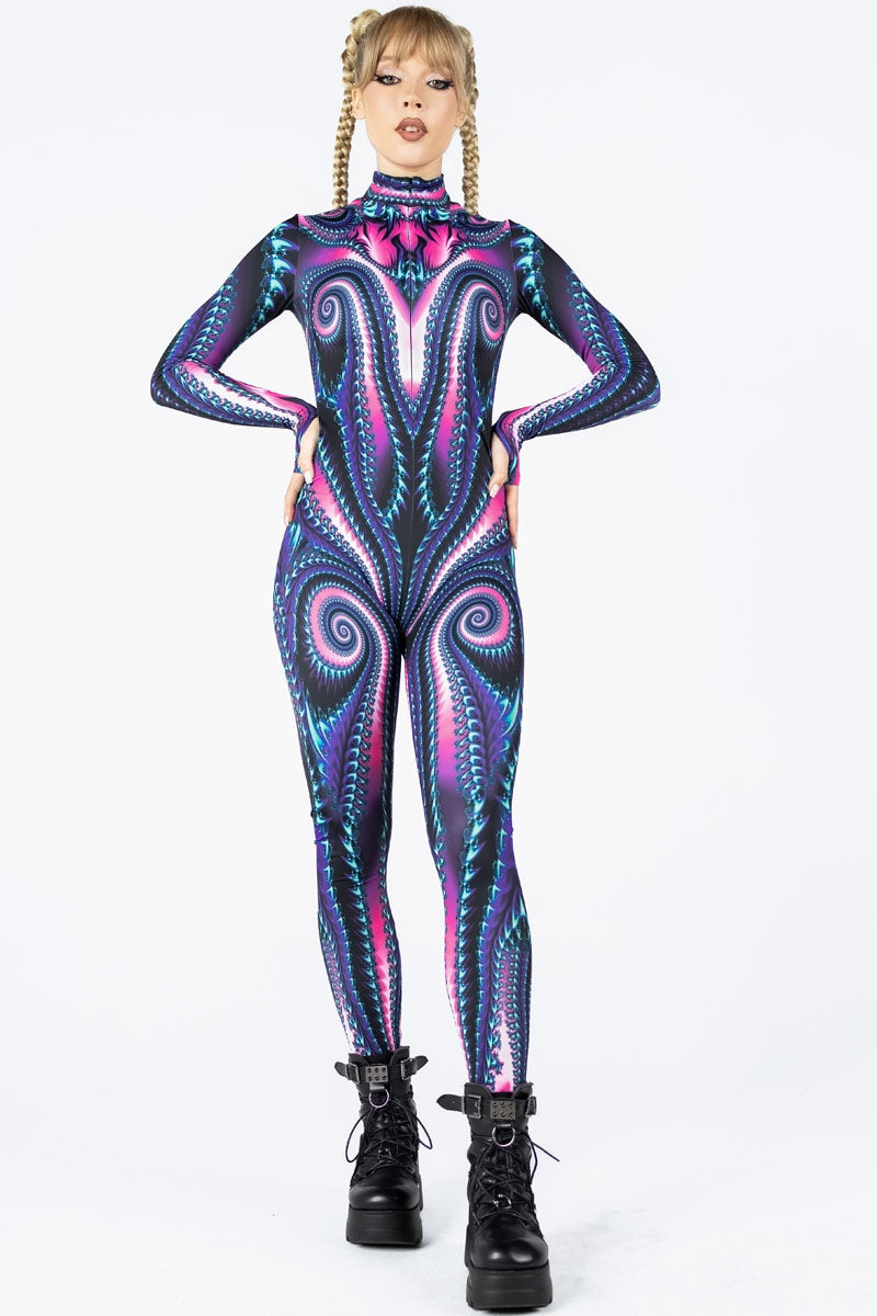 Ultraviolet Ivy One Piece Rave Costume for Women | Devil Walking