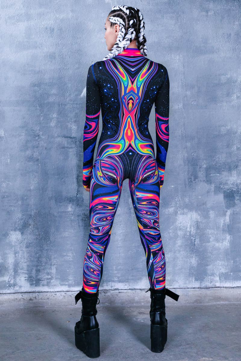 Cosmic Love Rave Costume for Aerial Performances | Devil Walking