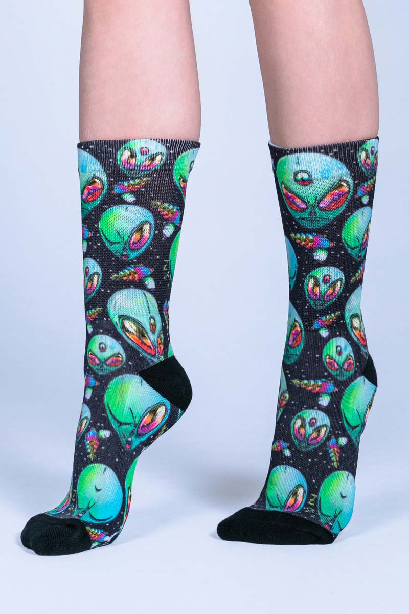 Printed Crew Socks with Funny & Cute Prints | Devil Walking