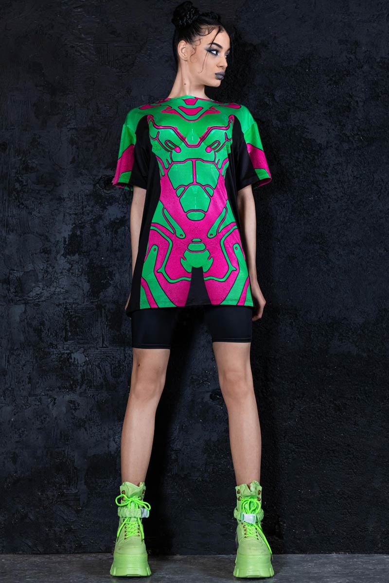 Green Assassin Doll Tee Shirt Dress for Halloween | Devil Walking