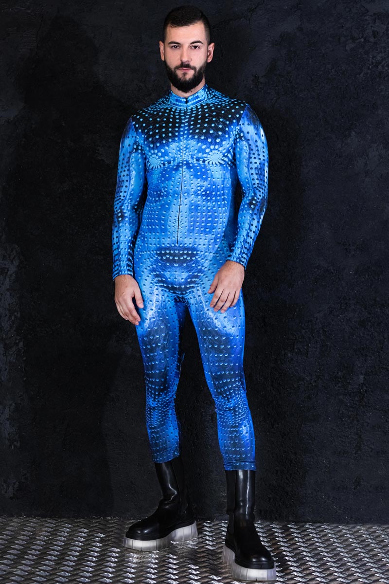 Men Multiverse Traveler Cyberpunk Costume for Halloween | Devil Walking