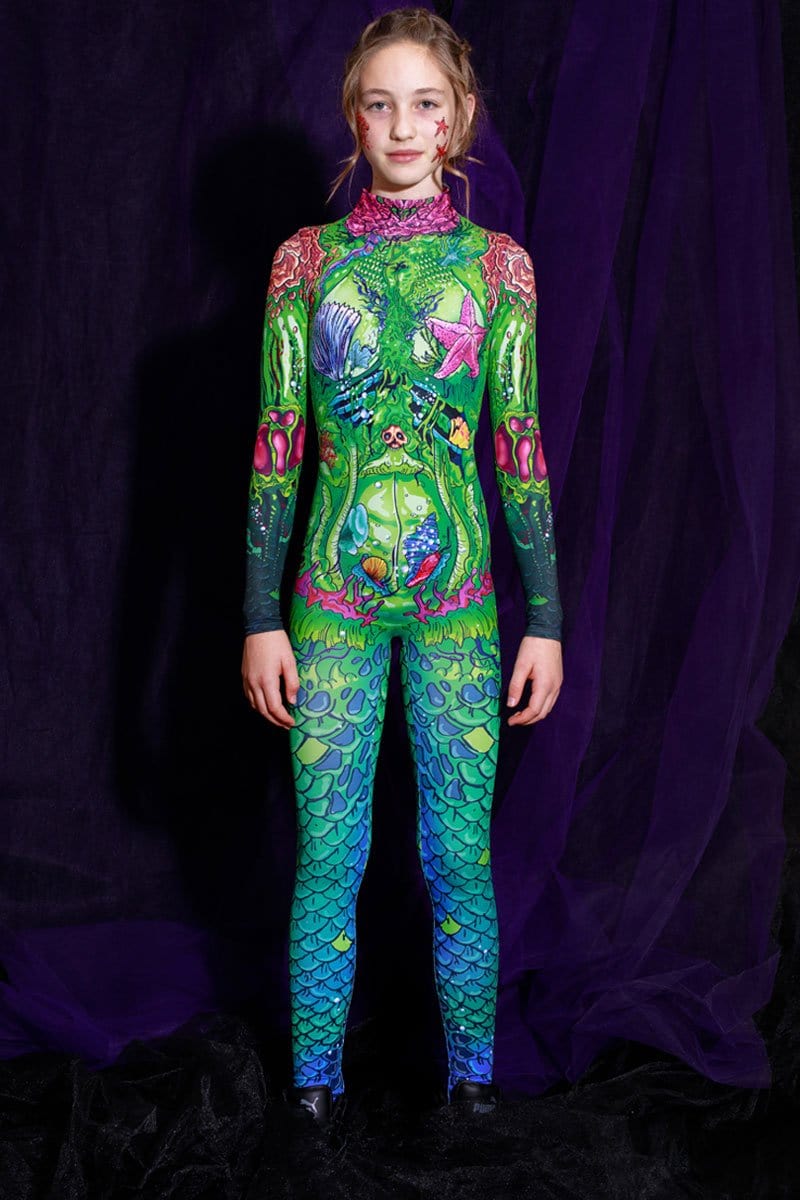 Mermaid Kids Costume for Halloween | Devil Walking