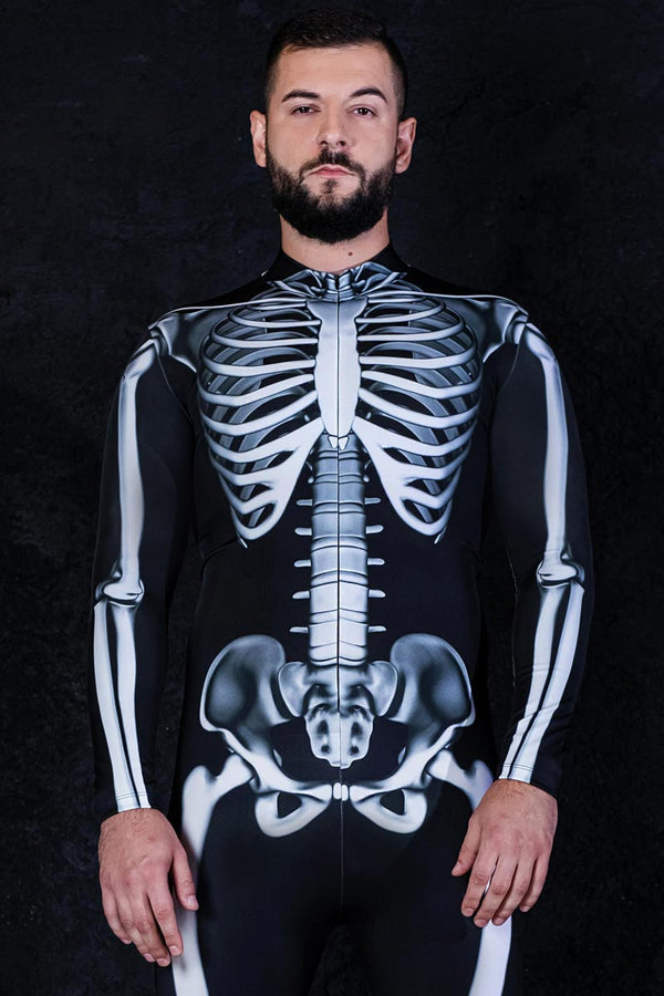 Rattling Bones Men Skeleton Costume for Halloween | Devil Walking