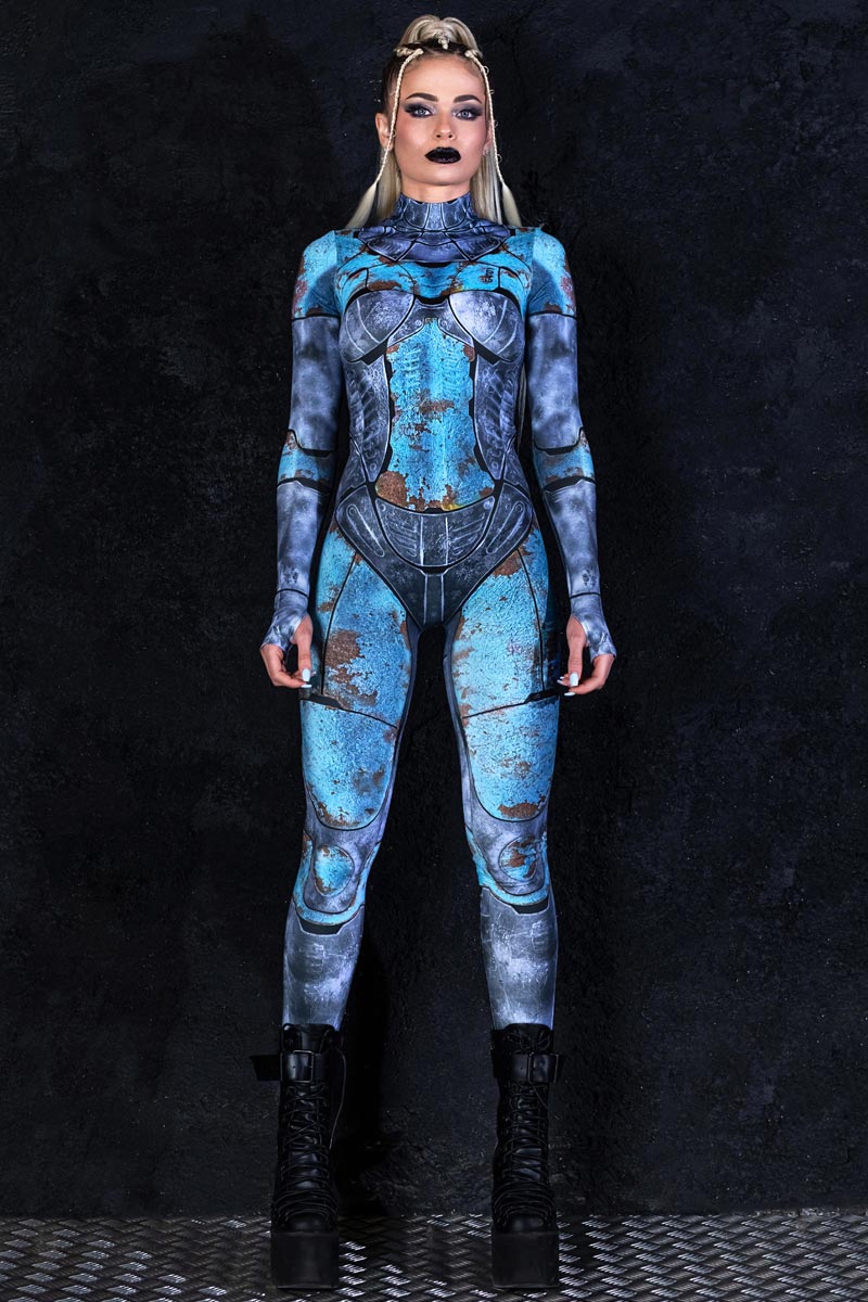 Rusty Robot Cosplay Costume For Women | Devil Walking