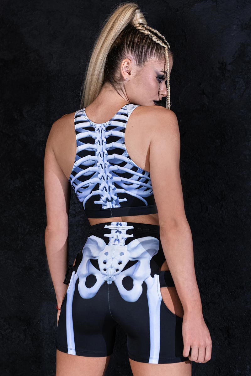 Snow White Skeleton Bra Top for Halloween | Devil Walking
