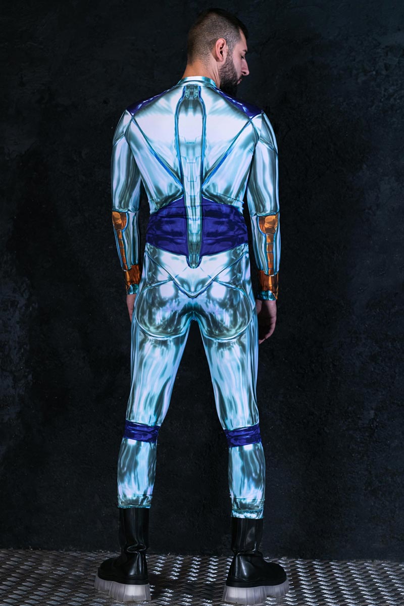 Titanium Robot Men Costume for Halloween | Devil Walking