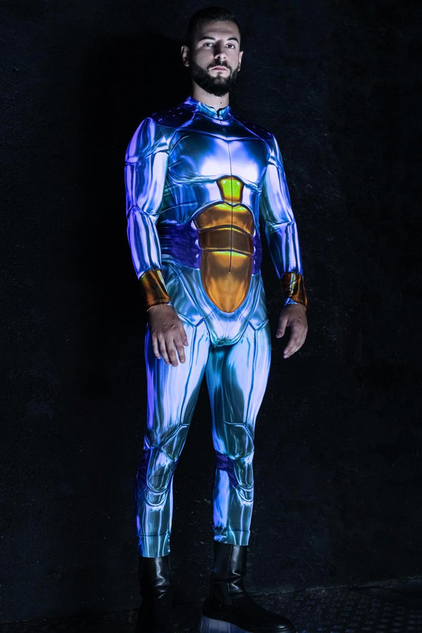Titanium Robot Men Costume for Halloween | Devil Walking